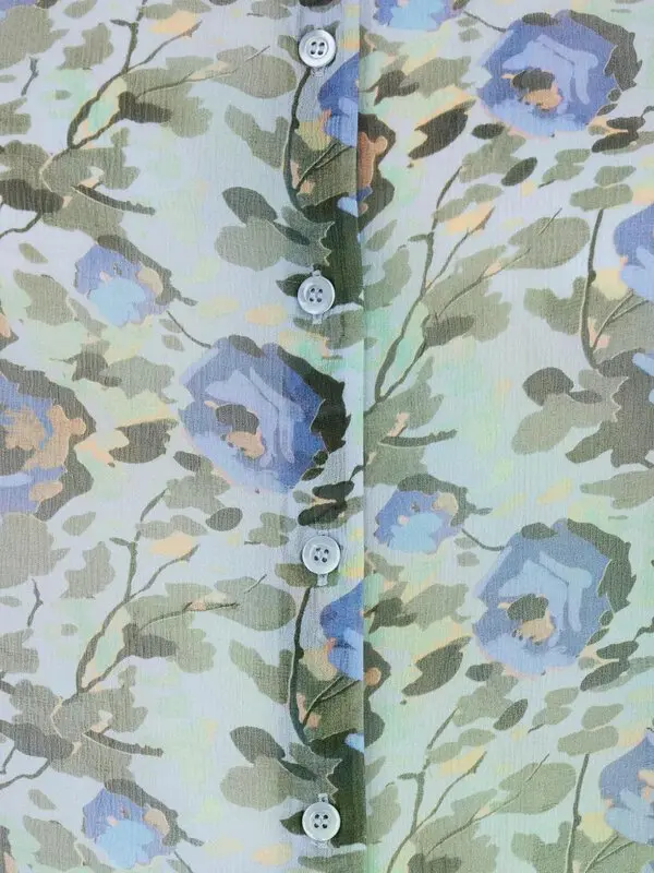 SEMICOUTURE Buttoned Floral Shirt