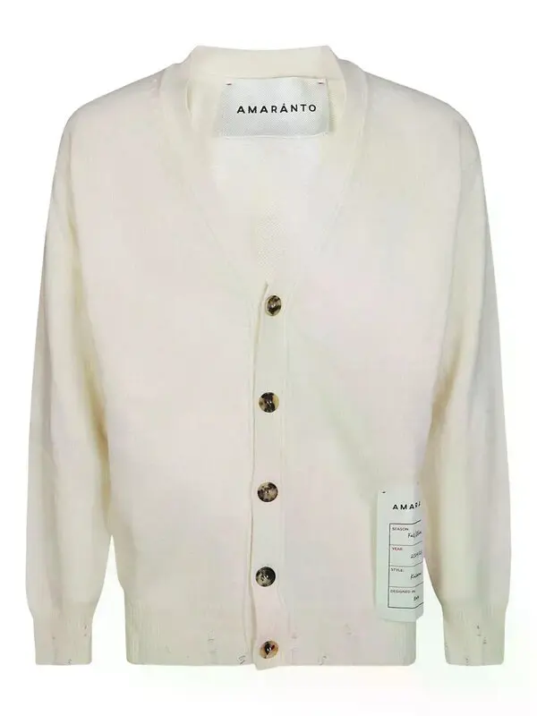 AMARANTO Rotture Cardigan - Neutrals