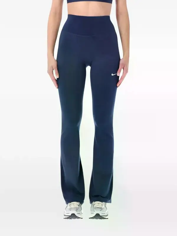 Nike High-waisted Logo-detail Leggings - Blue