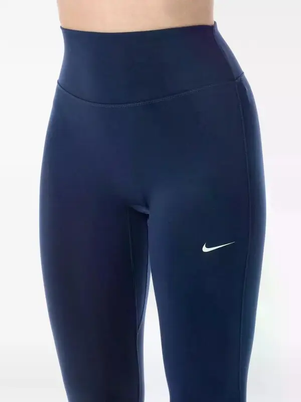 Nike High-waisted Logo-detail Leggings - Blue