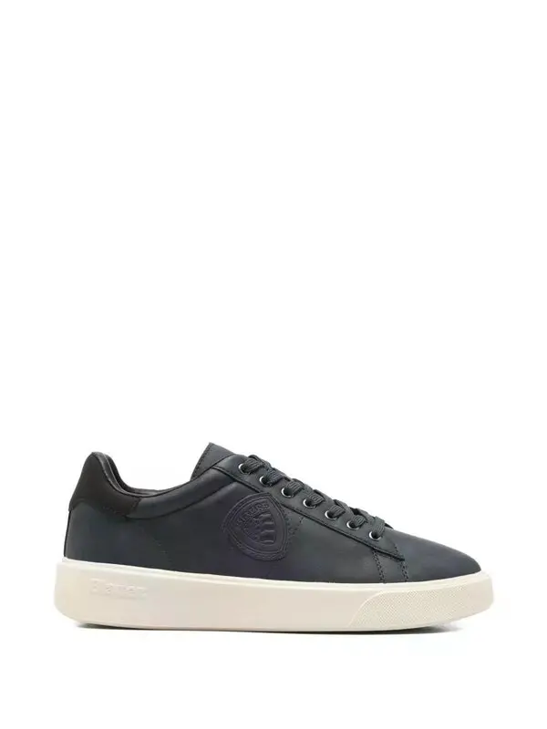 BLAUER. Embossed Sneakers - Blue