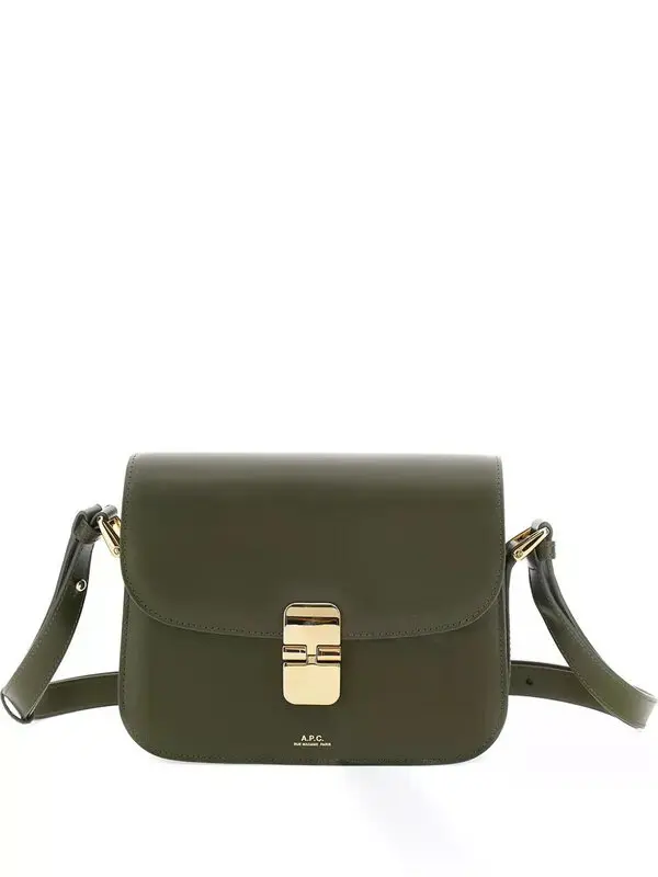 A.p.c. Grace Clasp Shoulder Bag - Green