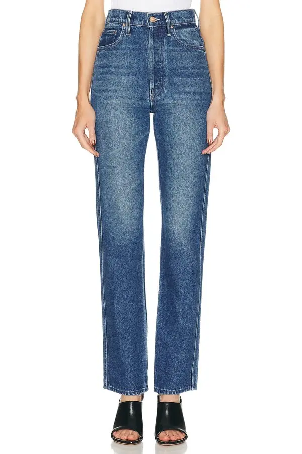 MOTHER The Tippy Top Utensil Sneak Jeans - On Tap