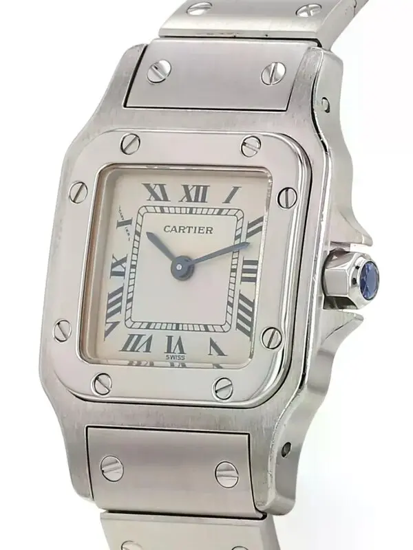 Cartier 2000s Santos 24mm Watch - White