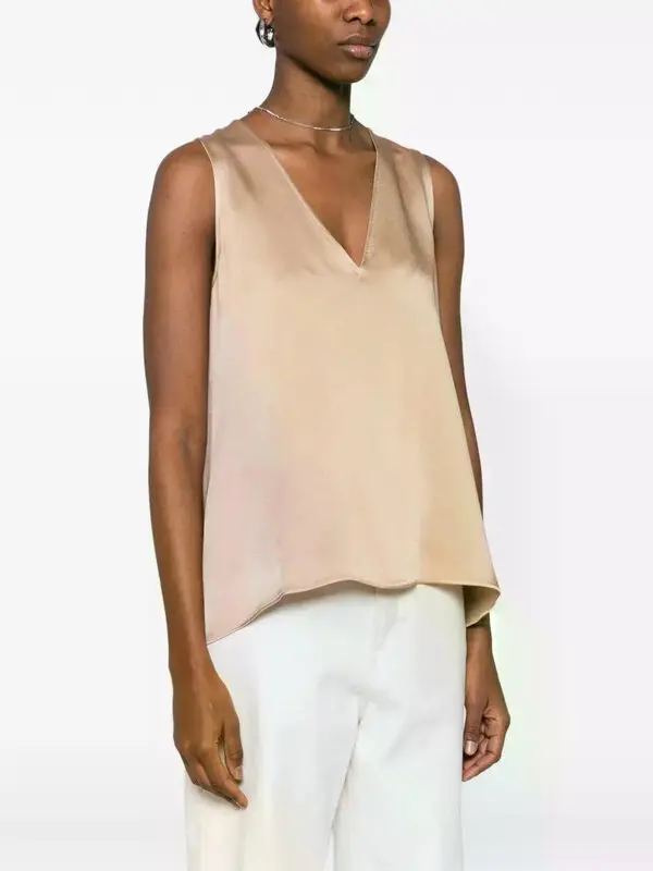 Antonelli Firenze Angelica V-neck Blouse - Neutrals