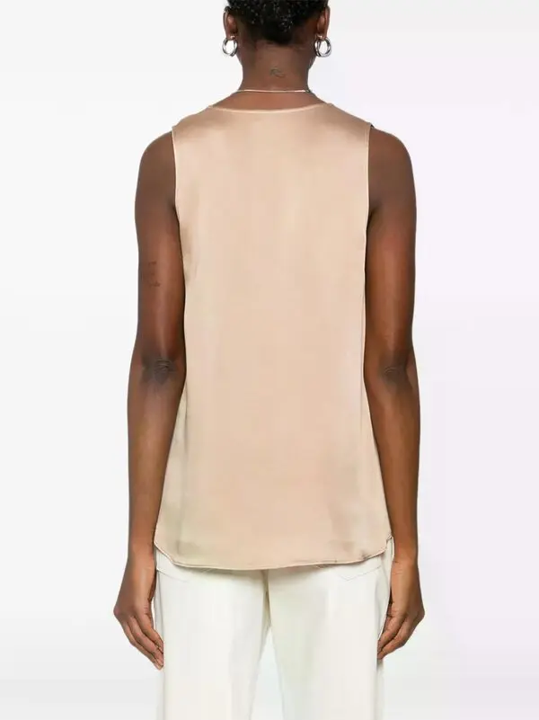 Antonelli Firenze Angelica V-neck Blouse - Neutrals