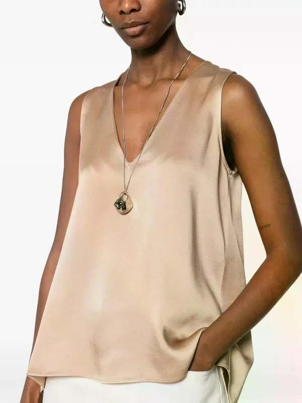 Antonelli Firenze Angelica V-neck Blouse - Neutrals