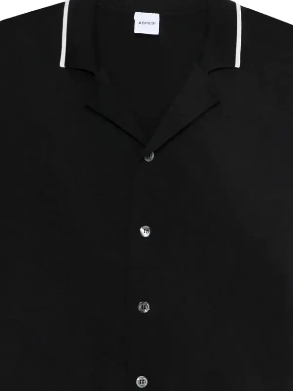 Aspesi Button Short-sleeve Shirt - Black