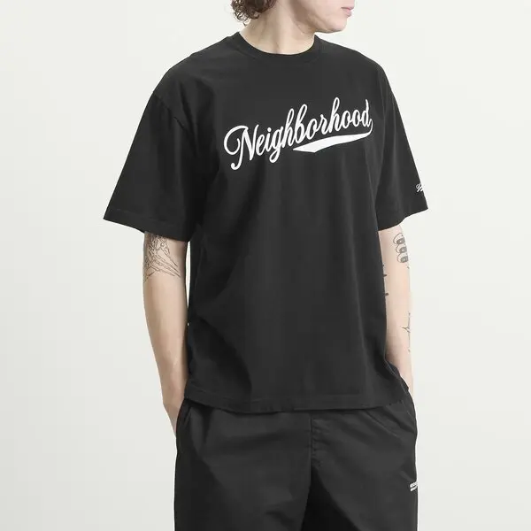 NEIGHBORHOOD Ss-2 Baseball Logo T-shirt - Black