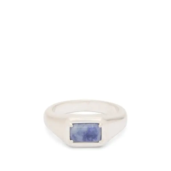 SERGE DENIMES Blue Jasper Sterling Ring - Silver