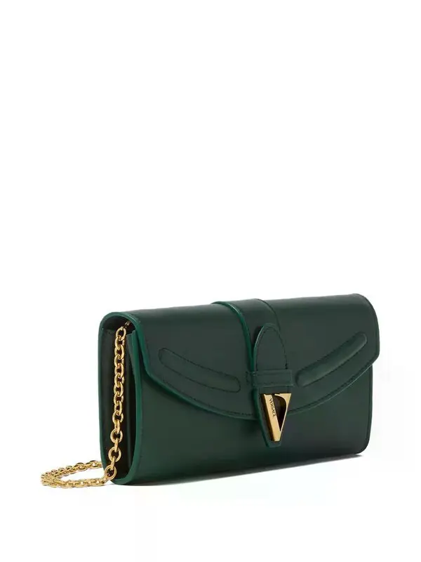 Versace V Leather Wallet On Chain
