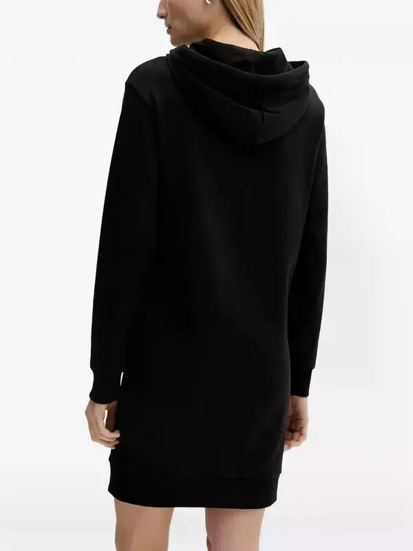 Armani Exchange Drawstring Hooded Mini Dress