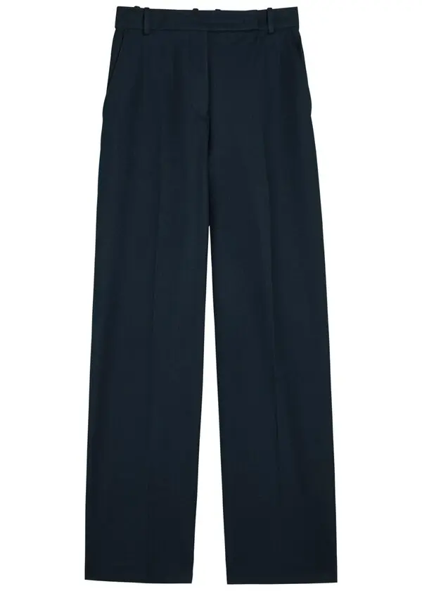 JOSEPH Yukio Flared-leg Trousers - Indigo