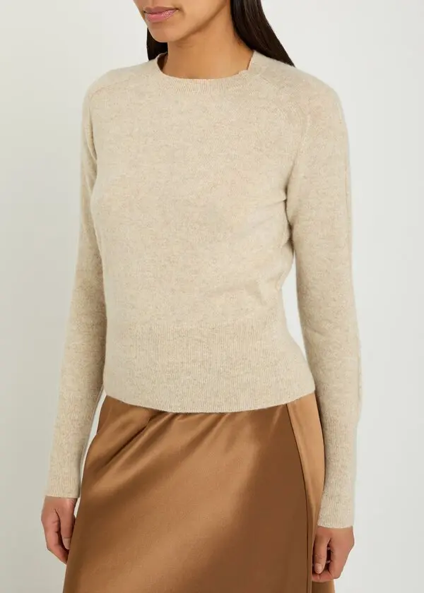 JOSEPH Melby Cashmere-blend Top - Beige