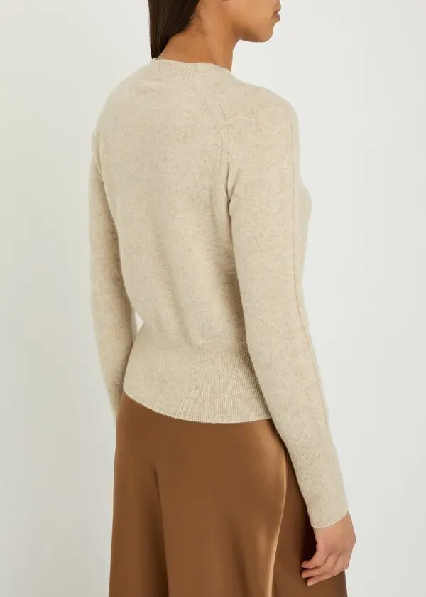 JOSEPH Melby Cashmere-blend Top - Beige