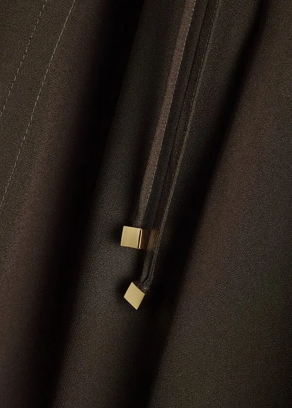 JOSEPH Wide-leg Crepe Trousers