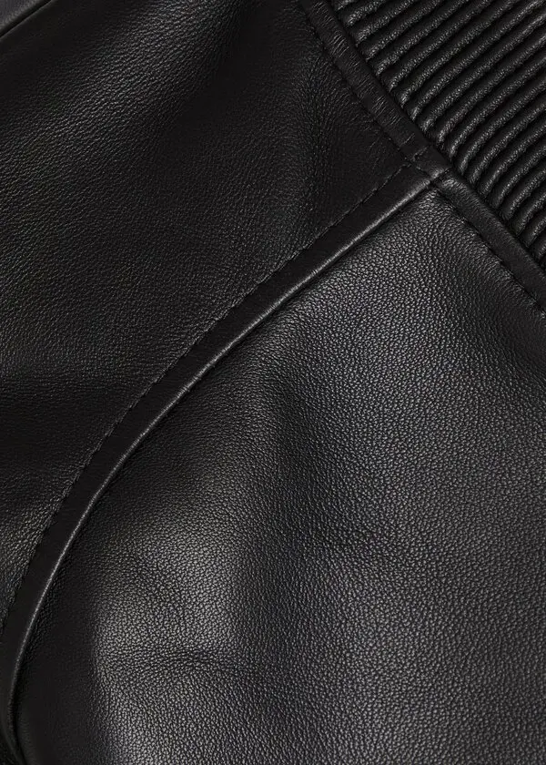 JOSEPH Leather Bomber Jacket