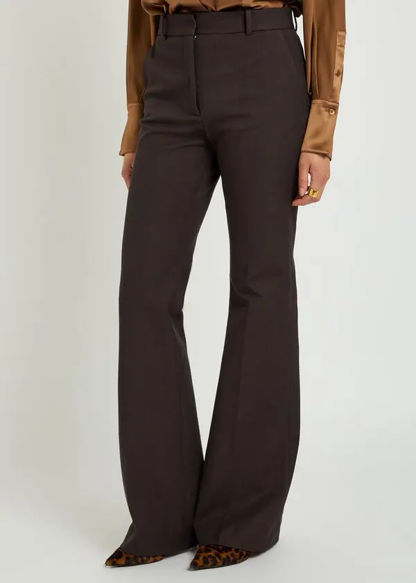 JOSEPH Tafira Flared-leg Trousers
