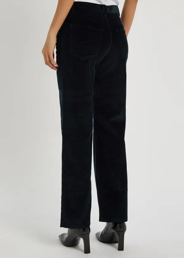 TOTEME Straight-leg Corduroy Trousers - Navy