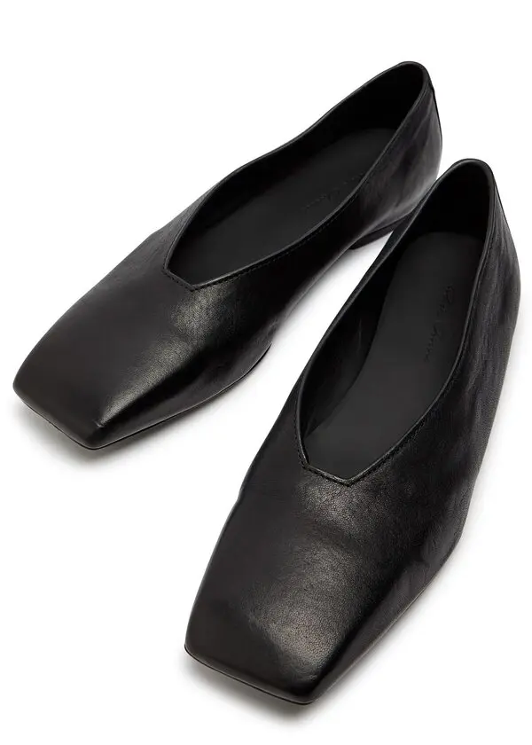 Rick Owens Leather Ballet Flats