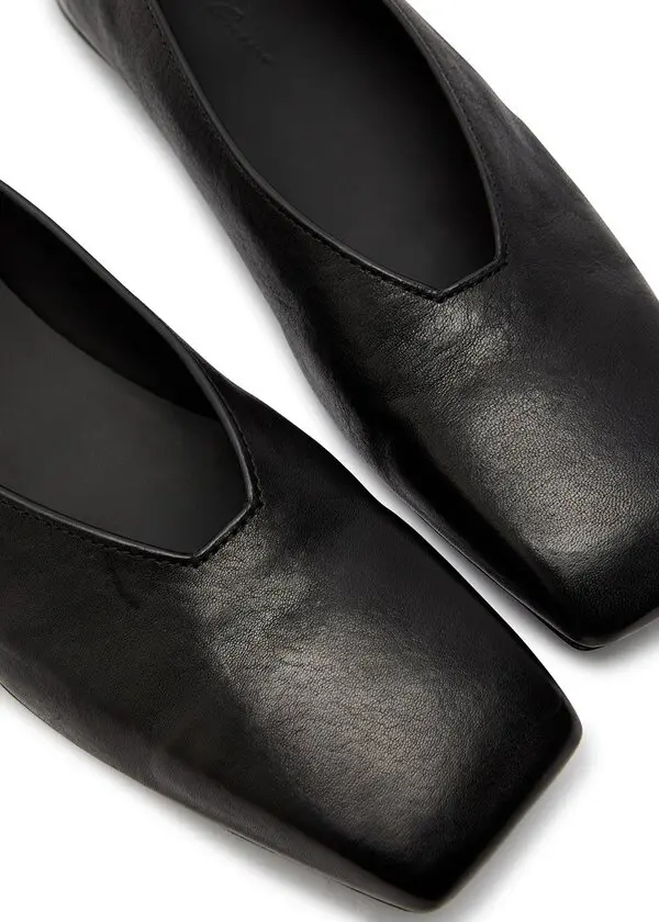 Rick Owens Leather Ballet Flats