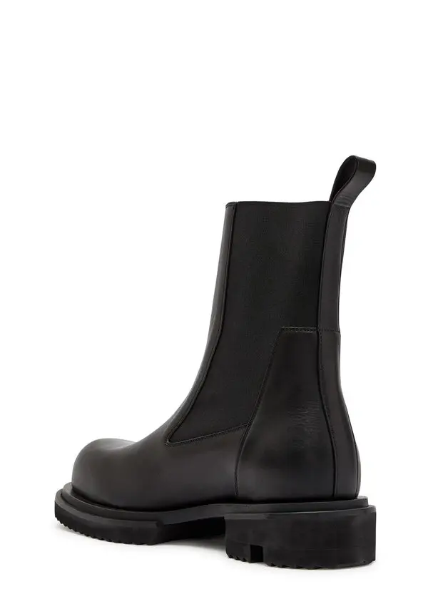Rick Owens Gabe Leather Ankle Boots - Black