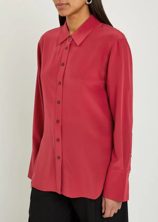 JOSEPH Silk Button-down Blouse
