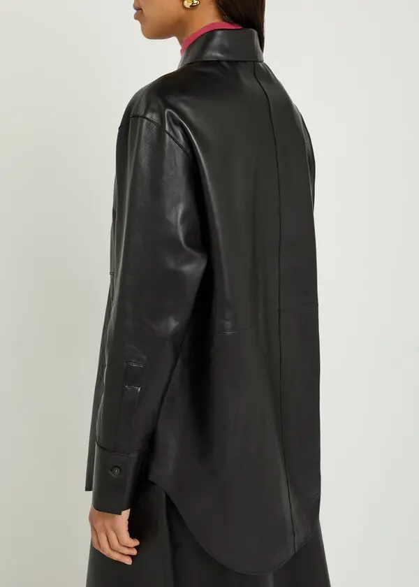 JOSEPH Penna Leather Jacket - Black
