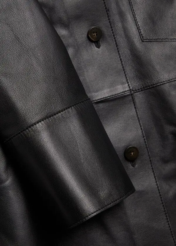 JOSEPH Penna Leather Jacket - Black