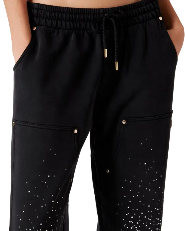 Casablanca La Prémonition Crystal Embellished Sweatpants