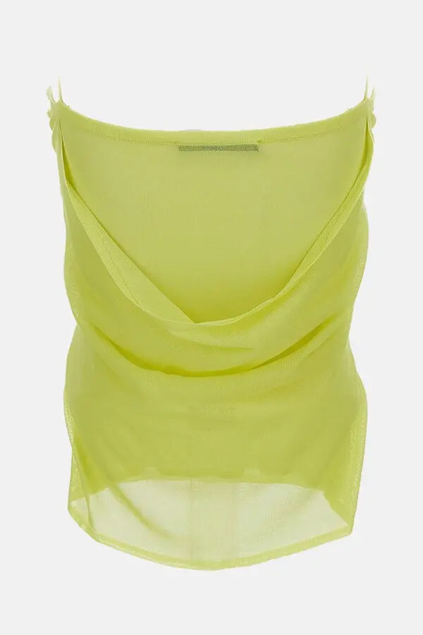 Jacquemus Plumed Knit Top - Verde