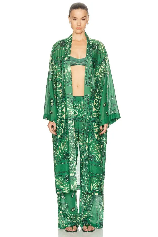 Attico Kimono In Green