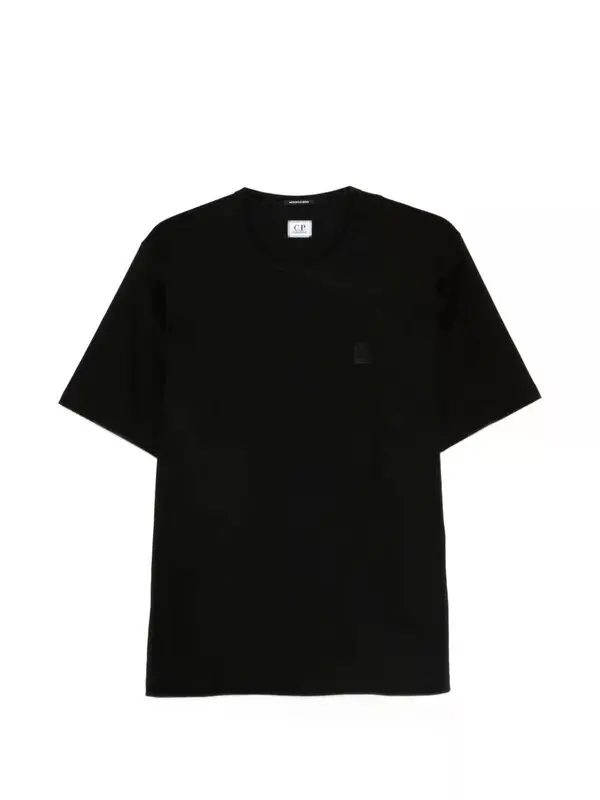 C.P. COMPANY Logo-patch T-shirt - Black
