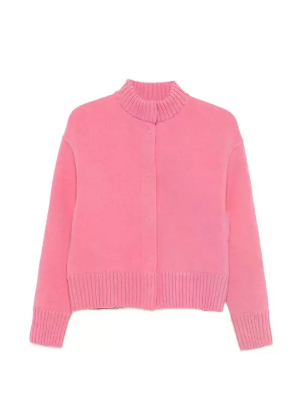 Bruno Manetti Mock-neck Cardigan - Pink