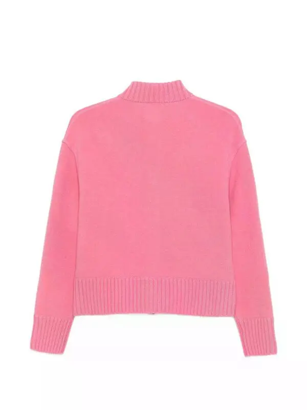 Bruno Manetti Mock-neck Cardigan - Pink