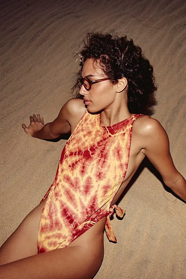 Free People Pamela Tie-dye One-piece Swimsuit - Desert Sunburst