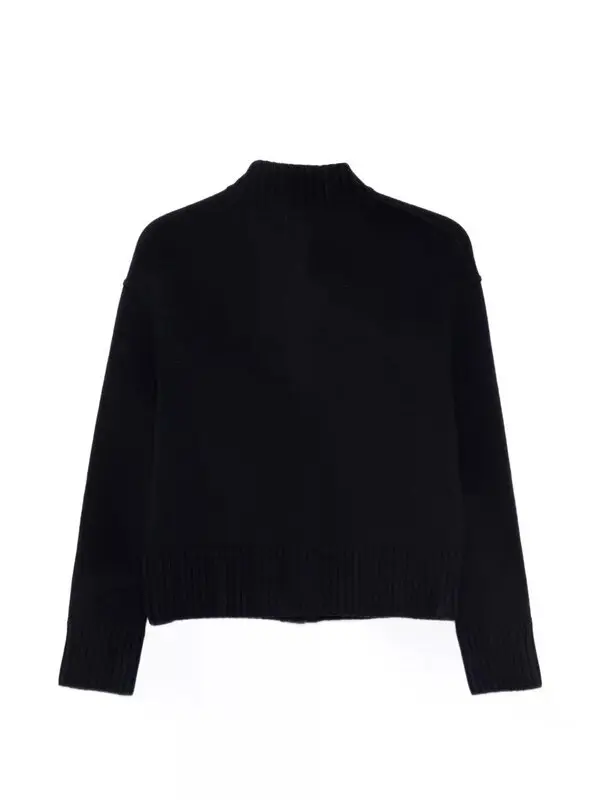 Bruno Manetti Mock-neck Cardigan - Blue