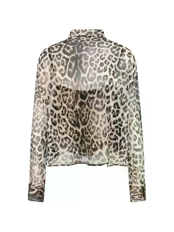 Ermanno Scervino Animal-print Long-sleeve Shirt