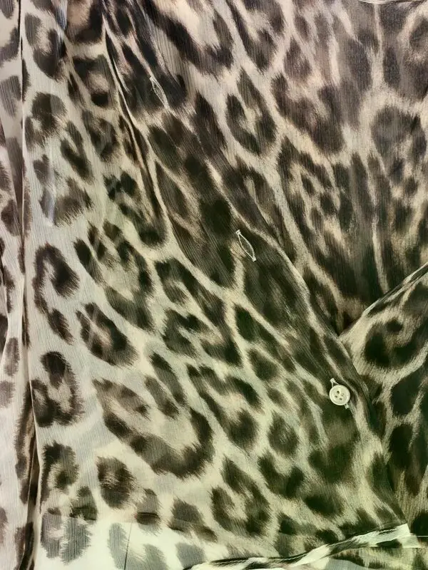 Ermanno Scervino Animal-print Long-sleeve Shirt