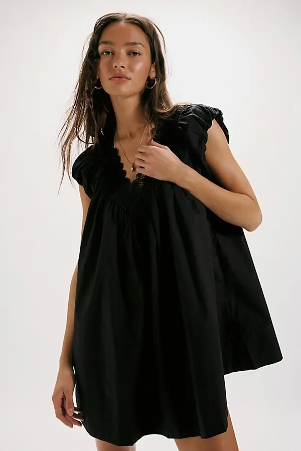 Free People Sundazed Mini Dress - Black