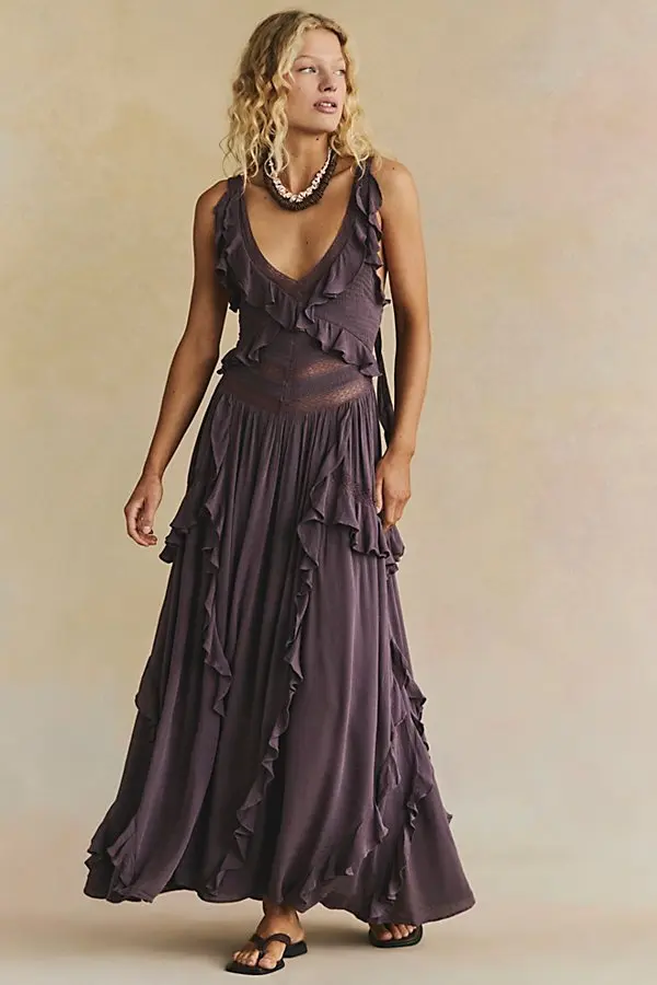 Free People Marsai Maxi Dress - Sparrow