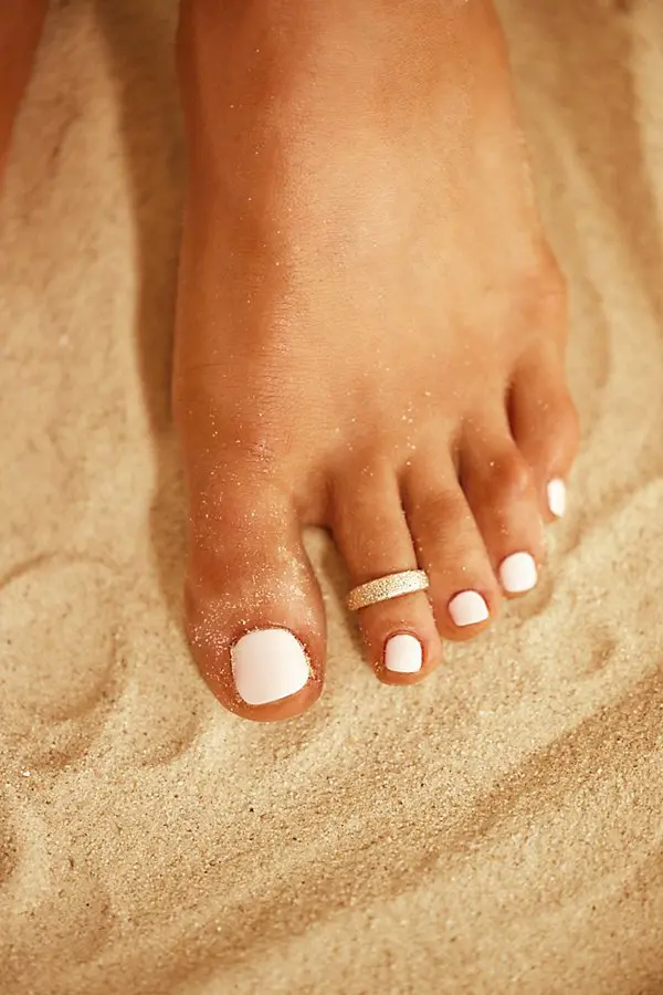 Free People Amanda Toe Ring - Sandy Gold