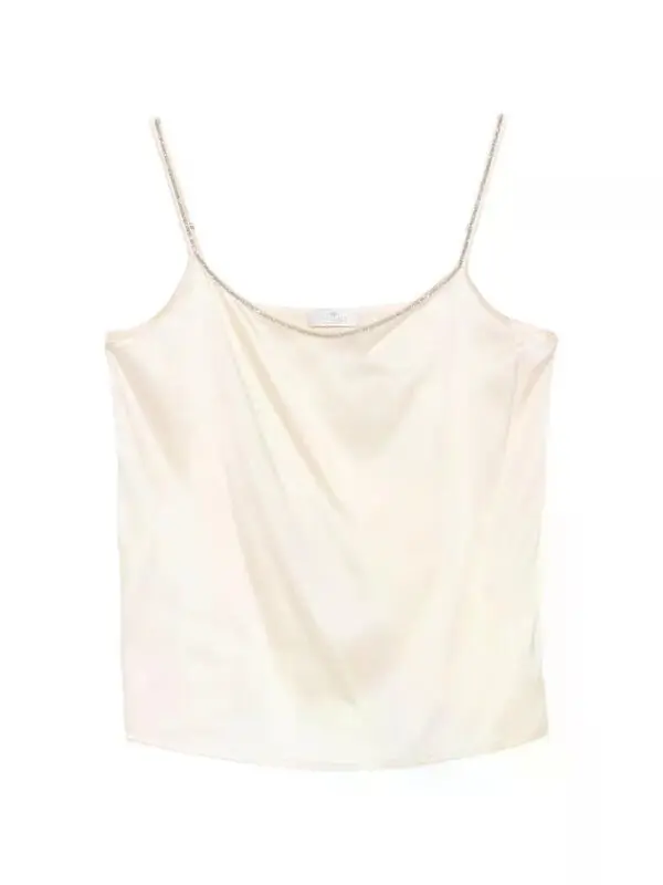 PANICALE Embellished Sleeveless Top - Neutrals