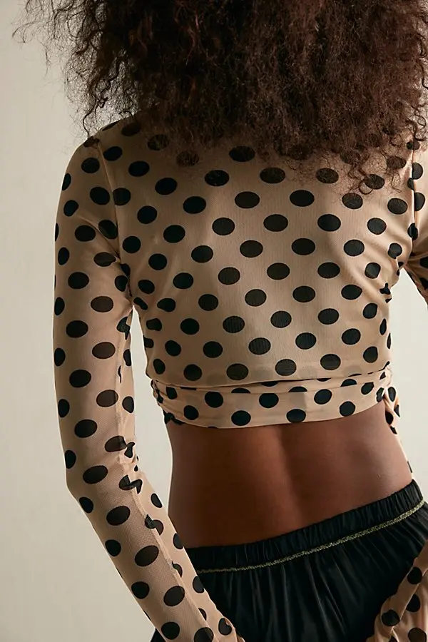 Free People Printed Mesh Shrug