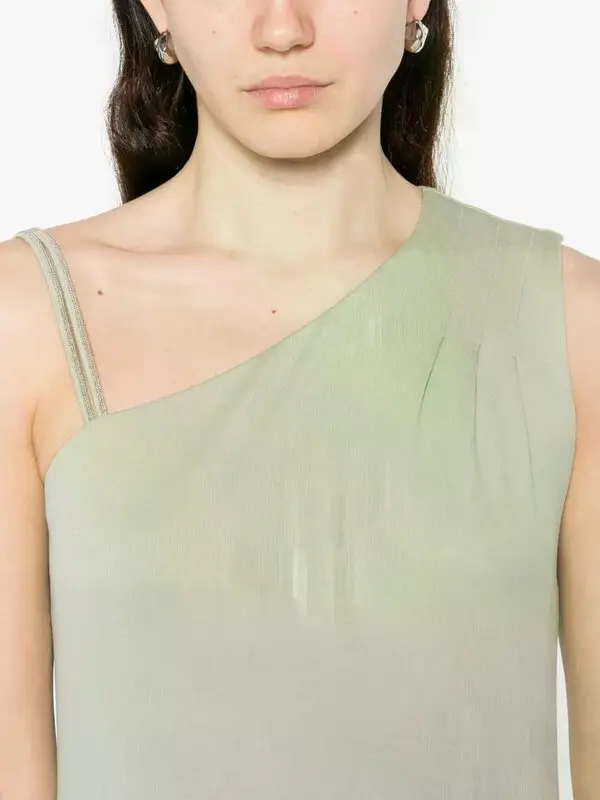 PANICALE One-shoulder Embellished Midi Dress - Green