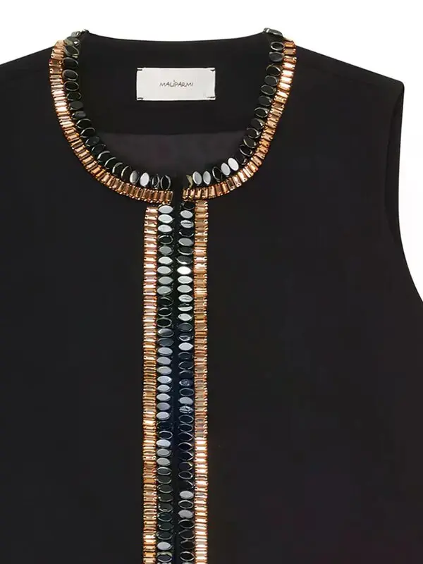 Malìparmi Beaded Vest - Black