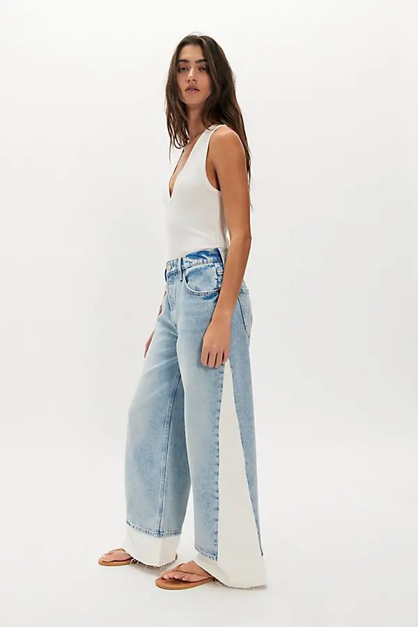 MOTHER The Nacho Double Dip Nerdy Fray Jeans
