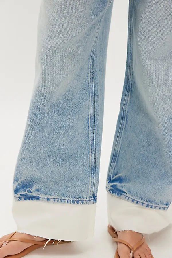 MOTHER The Nacho Double Dip Nerdy Fray Jeans