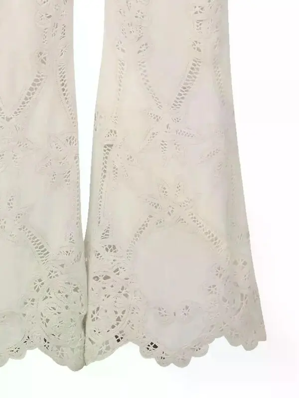 Veronica Beard Daisy Eyelet Trousers