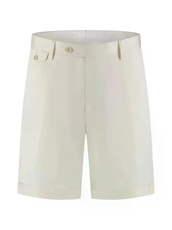 LARDINI Button Flap-pocket Shorts - Neutrals
